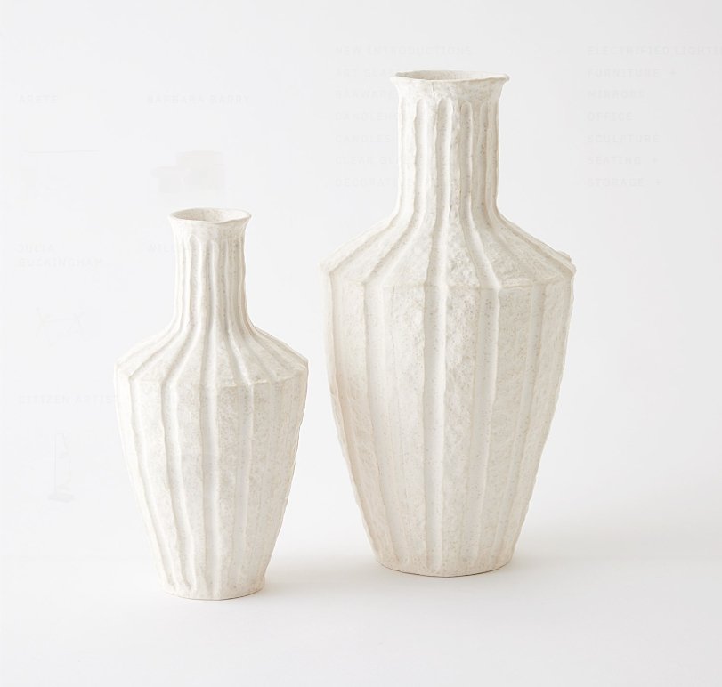 Ceramic Emperor Vase Collection in Off-White - SHOP by Interior Archaeology
