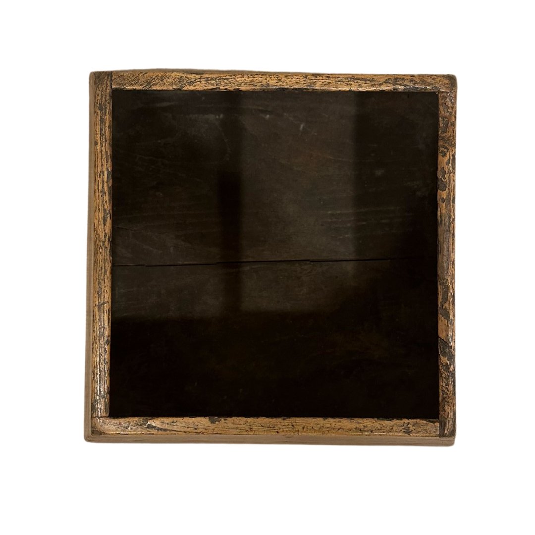 Antique Wooden Trapezoid Cache Pot with Dove Tail Corners - Large ...
