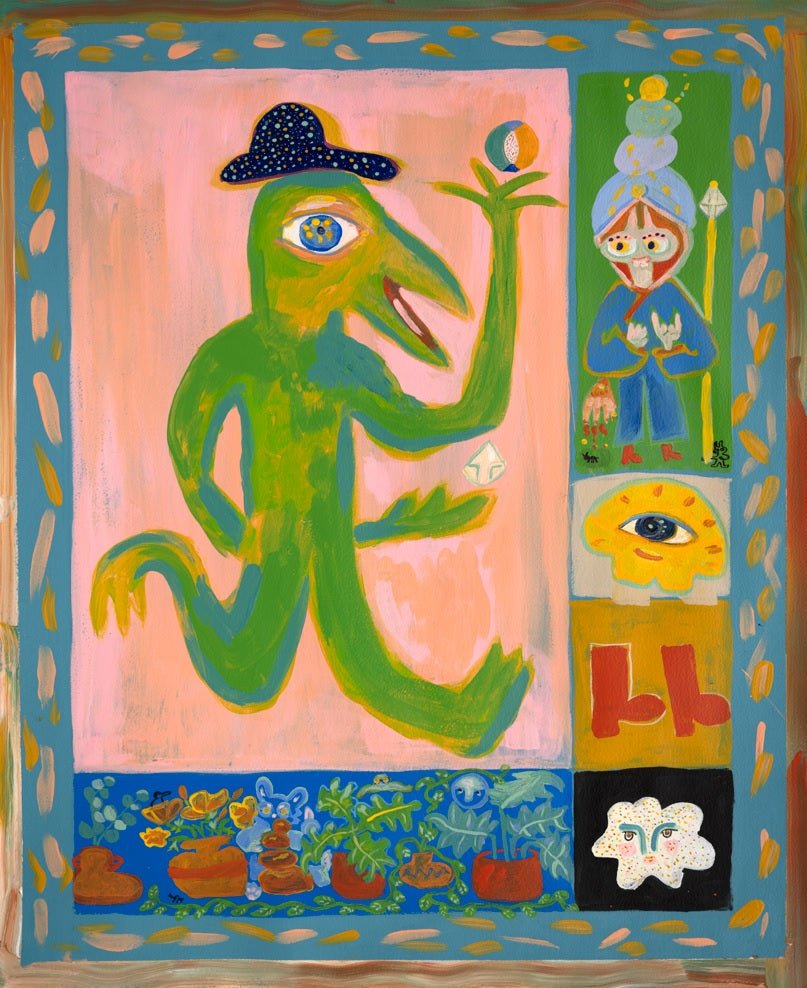 Flooty the Time Traveler with Amazing Friends - 32 x 39.5 - SOLD - SHOP ...