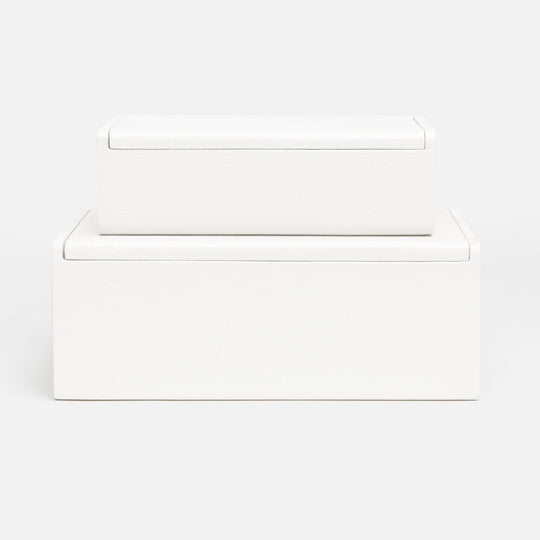 Faux Linen Halia Box Set - Set of 2 - SHOP by Interior Archaeology