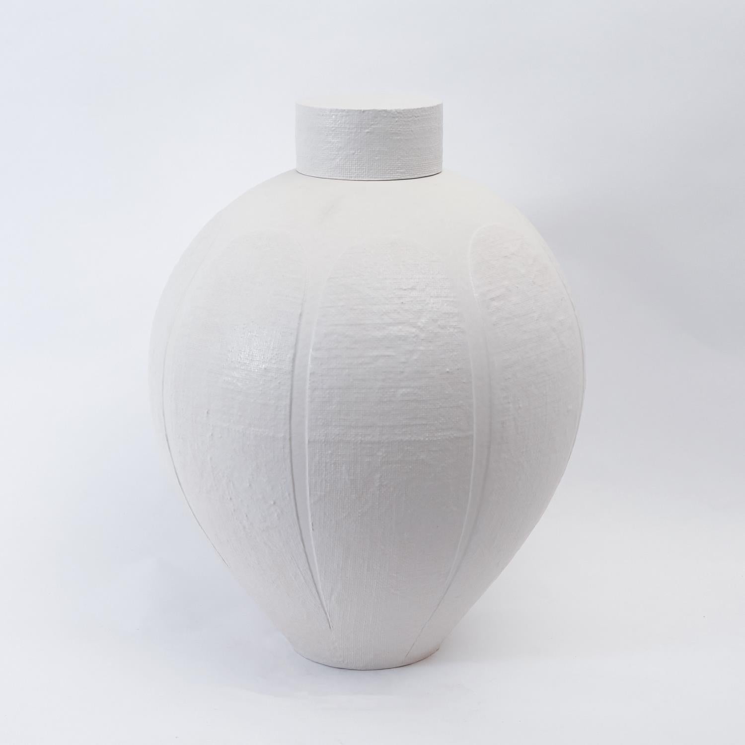 Large Handwoven Linen Jar - SHOP by Interior Archaeology