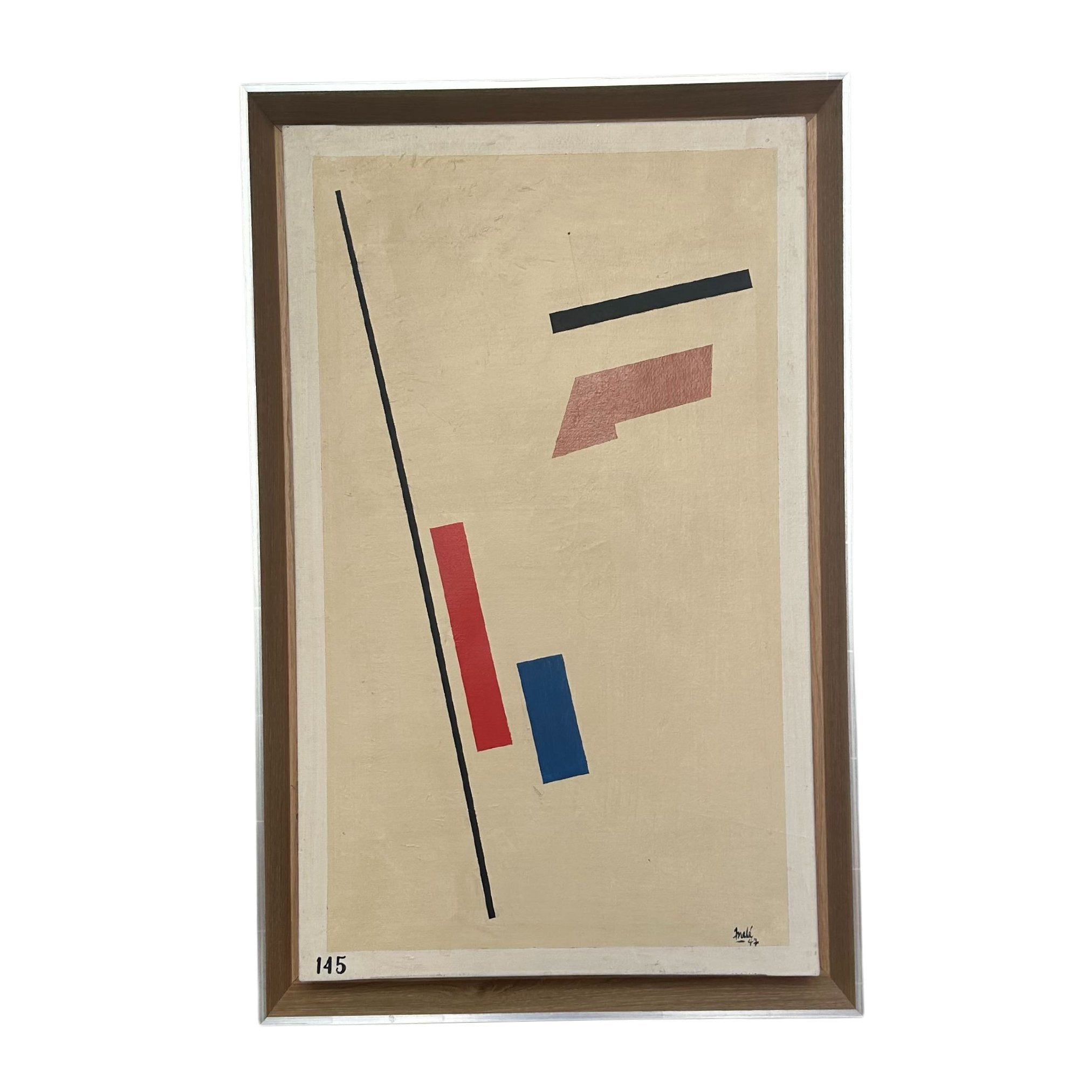 Original Oil on Canvas, "Floating Geometry" by Juan Nicolas Mele - 21.25 x 33.25 - SHOP by ...