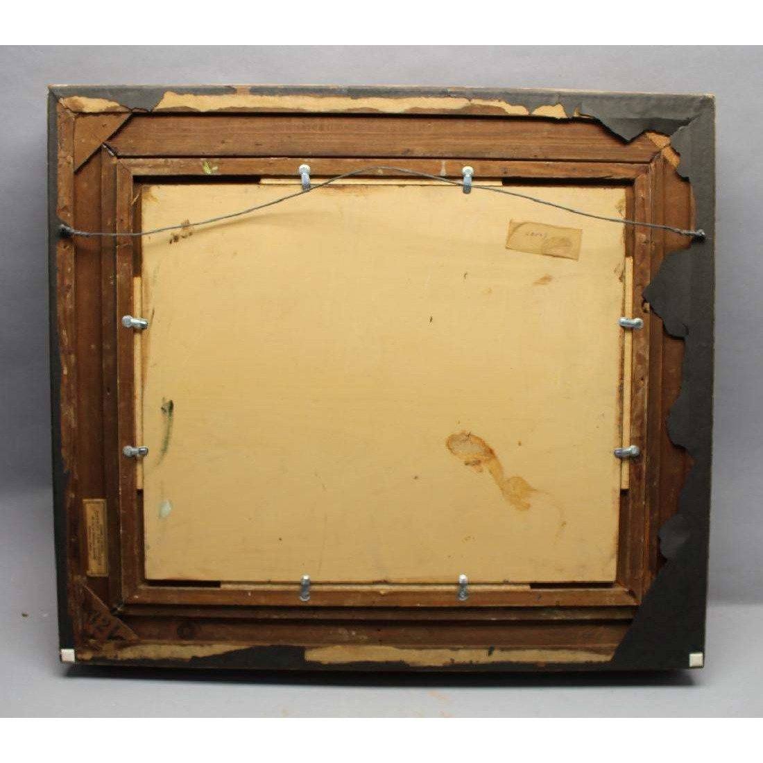 Original Oil on Board, "Still Life" by Jules Van de Leene - 22.5 x 25.5 ...