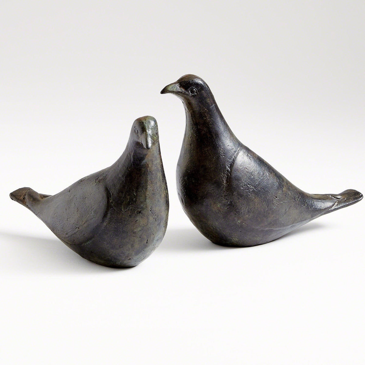 Pair of Oil Bronze Doves – SHOP by Interior Archaeology