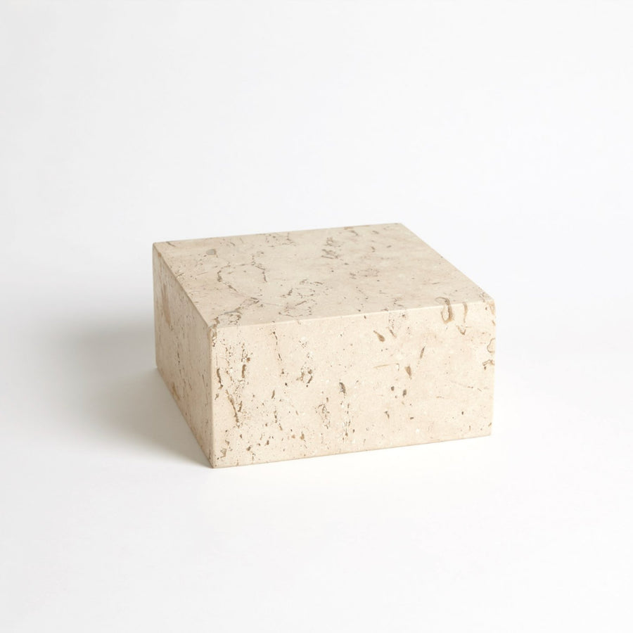 Travertine Cube Risers - SHOP by Interior Archaeology