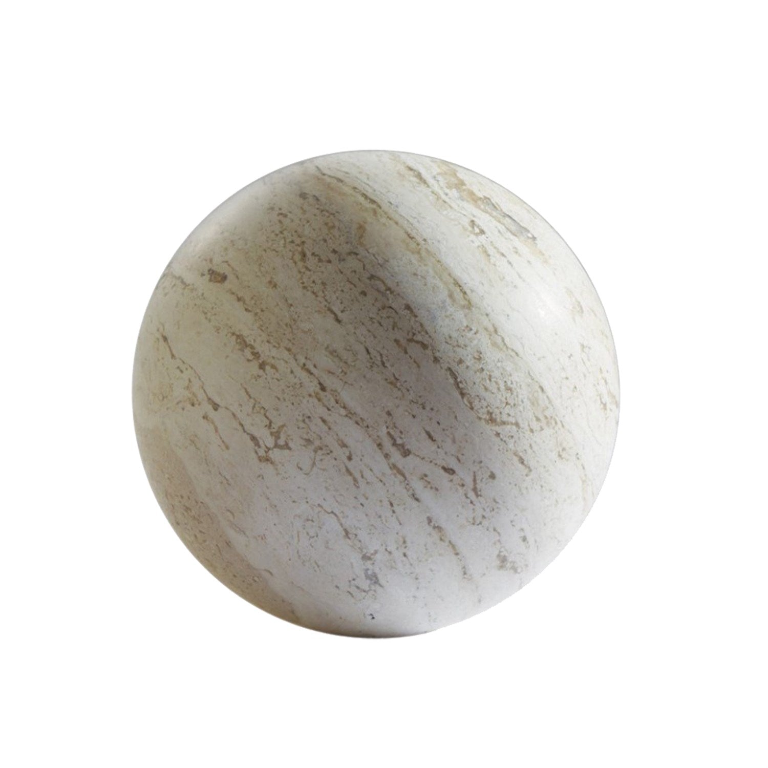 Travertine Sphere Sculptures - SHOP by Interior Archaeology