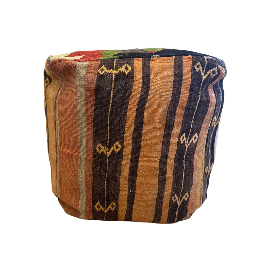 Vintage Kilim Cube Stool - SHOP by Interior Archaeology