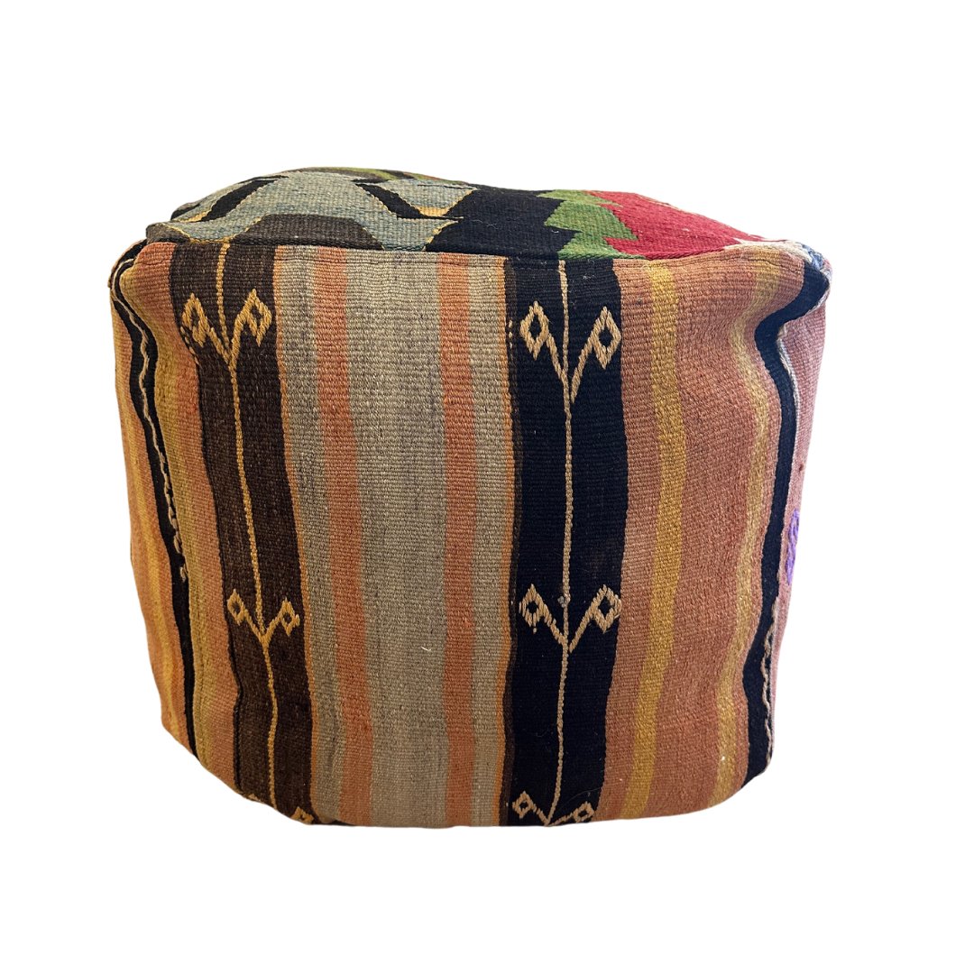 Vintage Kilim Cube Stool - SHOP by Interior Archaeology