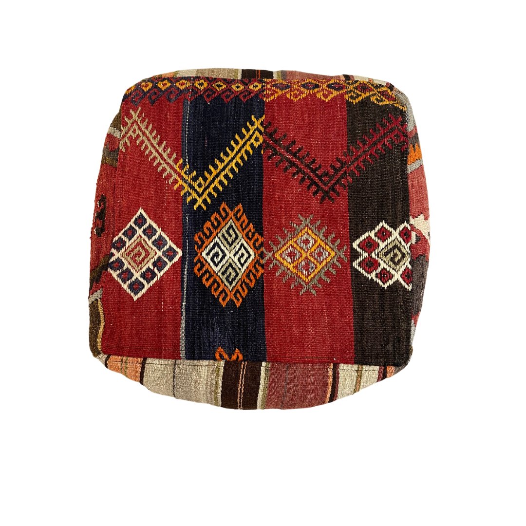 Vintage Kilim Cube Stool - SHOP by Interior Archaeology