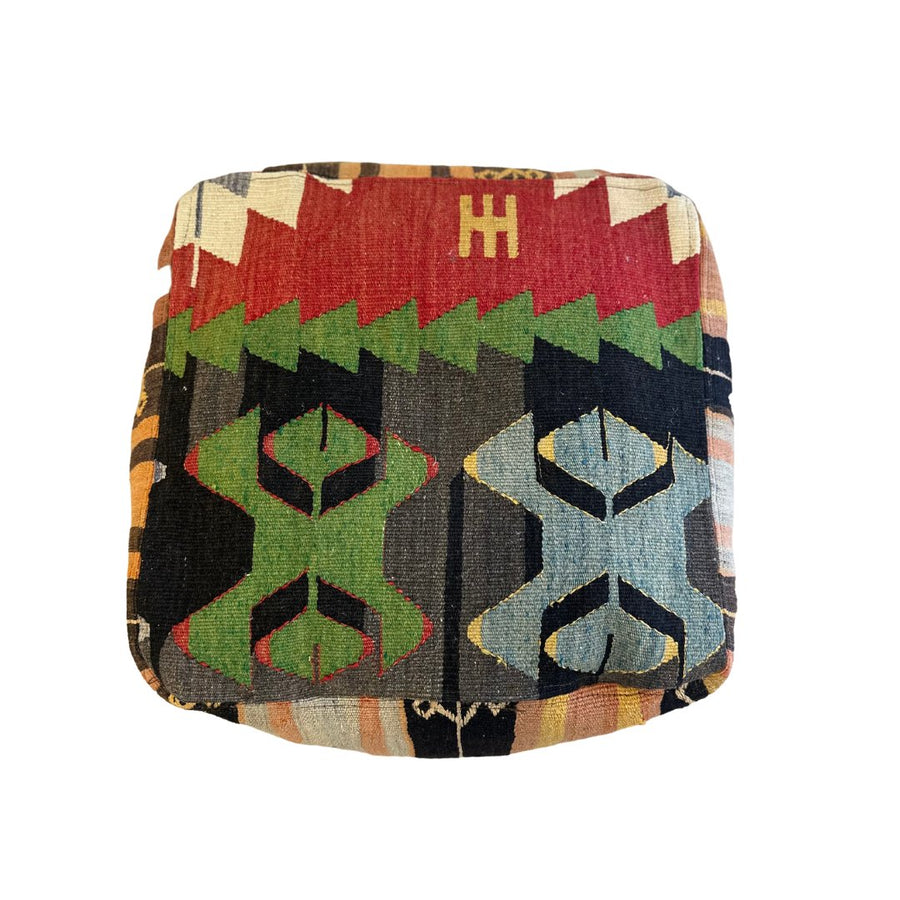Vintage Kilim Cube Stool - SHOP by Interior Archaeology
